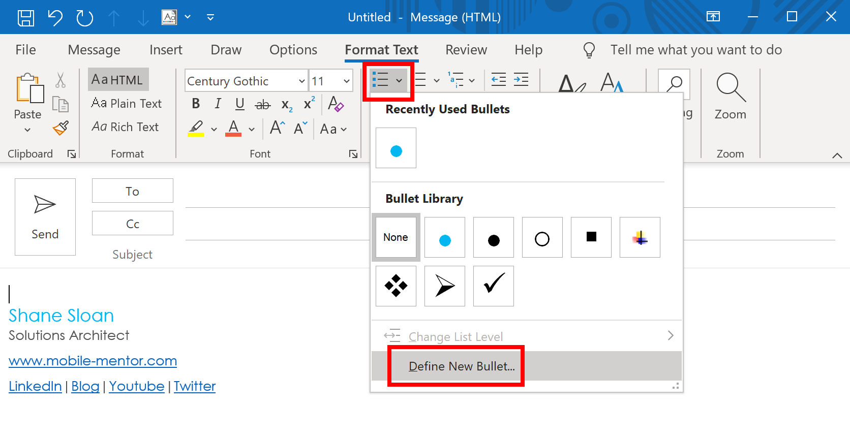 Make your email on brand - Mobile Mentor