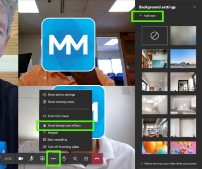 Custom Backgrounds for Microsoft Teams - Mobile Mentor