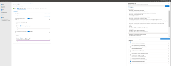 How to Whitelist and Force Edge Browser Extensions in Intune